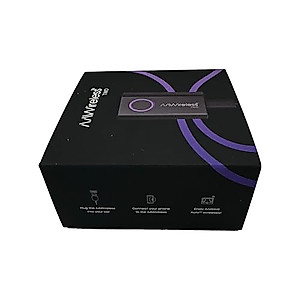 AAWireless Two - Android Auto Wireless Adapter - Convert Factory Wired Android Auto to Wireless - Multifunctional Button - Easy Plug and Play Setup - Seamlessly Connect Via Bluetooth - Made in Europe