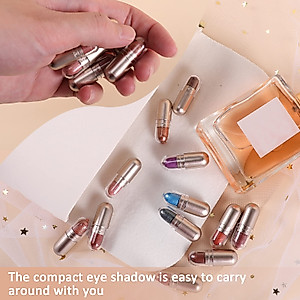 Boobeen 12 Colors Eyeshadow Palette High Pigmented Brighten Eyeshadow Set Blush Highlighting Powder Makeup Set Natural Eye Shadow Kit For Beginners