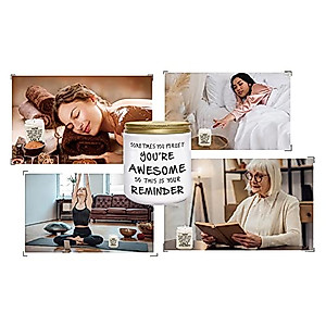 Candles Gifts for Women Motivational Christmas Birthday Gift for Sister Her Wife Girlfriend Friend Stocking Stuffers for Women Lavender Scented Candle Sometimes You Forget You're Awesome