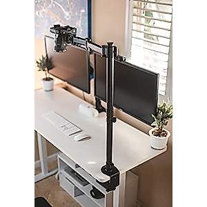 VIVO Universal VESA Adapter Bracket Kit for DSLR Cameras/Camcorders, 1/4 inch Mount, Photo and Video Shooting, Attaches to Monitor Stands for Overhead Placement, 75x75mm and 100x100mm, MOUNT-V00CAM