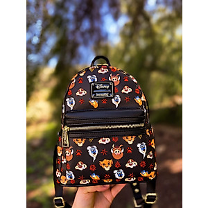 Loungefly Disney Lion King Faces Embroidered Mini Backpack Exclusive