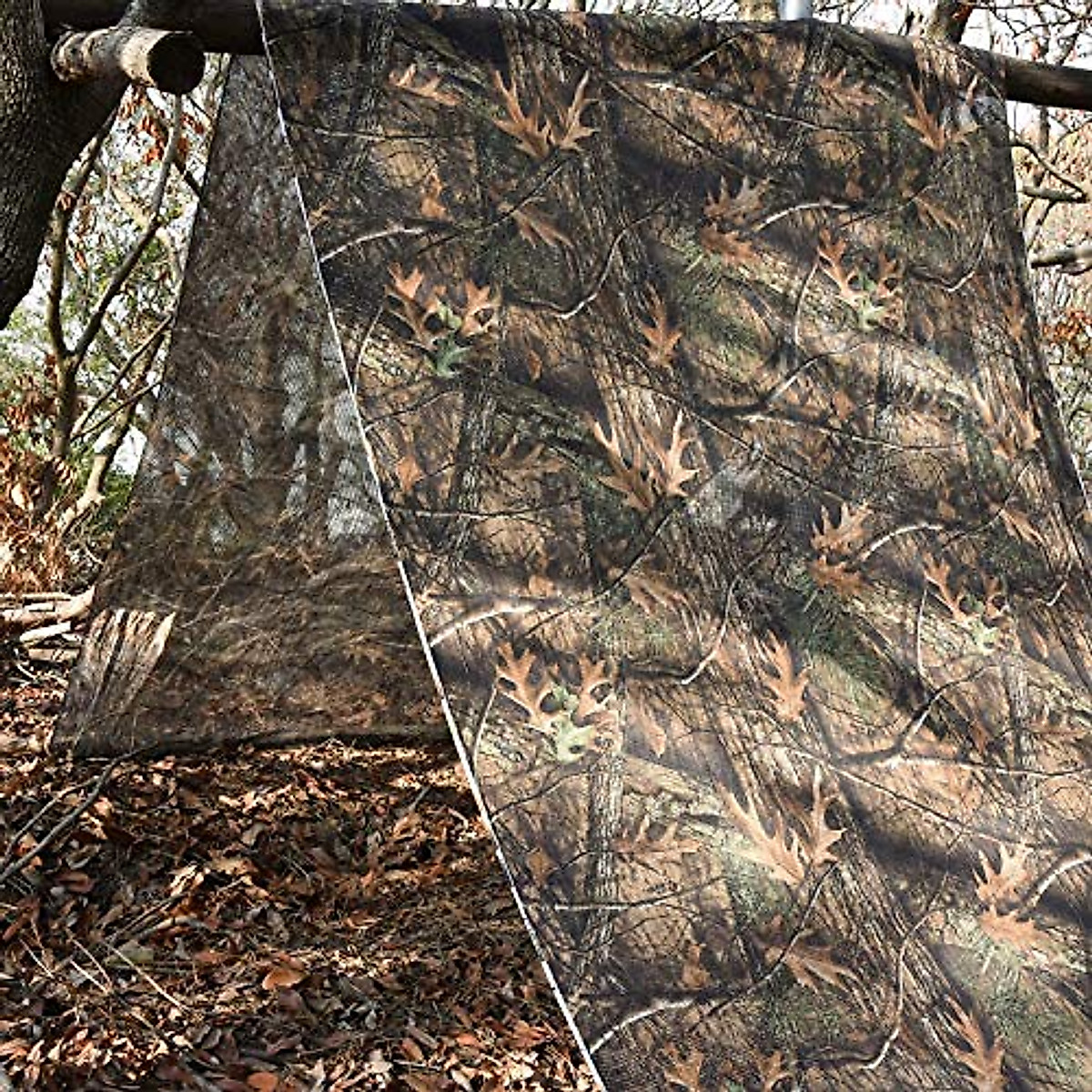 Tongcamo Camo Ground Blinds Netting Bulk Roll for Deer Hunting Treestand Blind, Camouflage, Sunshade, Photography, Camping