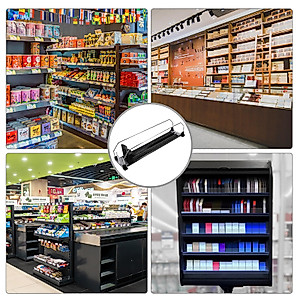 Automatic Beverage Dispenser Pusher Glide Refrigerator Organizer - Drink Can Rack Shelf for Convenience Stores Supermarket Home Fridge Pantry Cabinet - 14.0x3.5 Inch, Black, 1N570HY8OA71B21G43O18N8