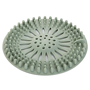 Shower Drain Cover TPR Sink Hair Catcher Stopper Drain Strainer Bath Shower Plug Hole Hair Catcher Kitchen Sink Drain Strainer for Kitchen Bathroom Bathtub (Blue)