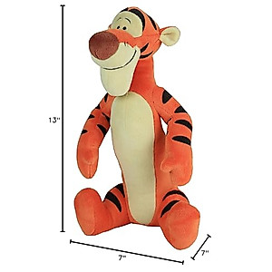 Disney Classics Friends Large 13.5-Inch Plush Tigger from Winnie the Pooh, Stuffed Animal, Tiger, Kids Toys for Ages 2 Up by Just Play