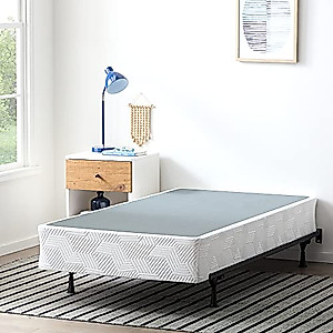 LUCID 8 Inch Gel Memory Foam Plush Mattress with Box Spring - Twin