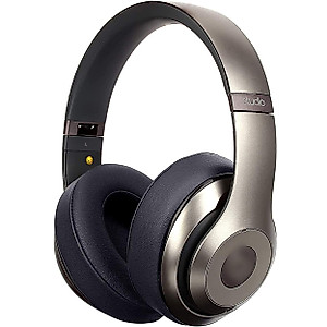 SoloWIT Replacement Ear Pads Cushions for Beats Studio 2 & Studio 3 Wired & Wireless Headphones, Earpads with Soft Protein Leather, Noise Isolation Memory Foam, Added Thickness - Titanium