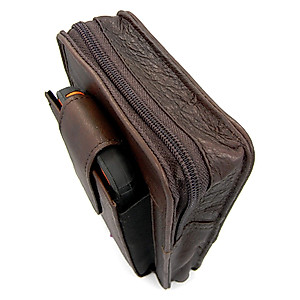 Roma Leathers Belt Pistol Concealed Carry Pack (Brown, 5.5" X 4.5"x 1.5")