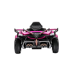 Dakott Lamborghini V12 Vision Gran Turismo Ride on Sports Car for Kids., Pink, Large