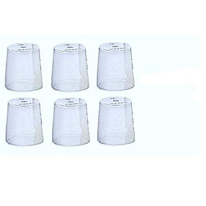 (6) Medela Clear Travel Caps/Bottle Cap/Nipple Cap/Collar Cap - Genuine for Use with Collar Ring - Medela Bottles