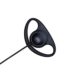 HEOPBIRD 1 Pin 2.5mm Walkie Talkie Earpiece with Mic D Shape Headset for Motorola Talkabout MH230R MR350R T200 T200TP T260 T260TP T460 T600 T800 MT350R Two Way Radio Accessories 2 Pack