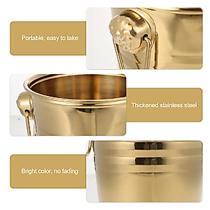 GALPADA Wine Bucket 1pc Ice Bucket Ice Cream Bucket Iced Stainless Steel Ice Cube Bucket