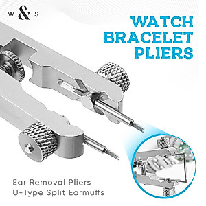 W&S Spring Bar Plier Tool - to Remove and Replace Watch Spring Bar Pins, Watch Straps and Watch Bands