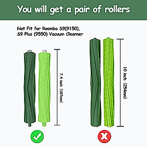 ROBBEAR 1 Set Replacement Roller Brushes Compatible with iRobot Roomba J & I & E Series J7 J7+ i3 i3+ i4 i4+ i6 i6+ i7 i7+ i8 i8+Plus E5 E6 Robotics Vacuum Cleaner Accessories Replacement Parts