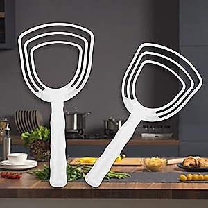 2 Pieces Meat Scraper Bone Dust Scraper Bone Scraper，Professional Square Polyethylene Bone Dust Scraper, Kitchen Catering Kitchenware Square Bone Fish Scales Dust Remover (White)