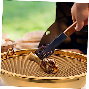 Plate,Dishes,Stainless Steel Filter Pan Korean BBQ Grill Pan Stainless Steel Container Oil Drain Container French Fries Serving Plate Convenient Fruits Plate Fruits Storage Tray Stainless Steel ( Colo