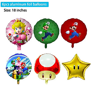34pcs Balloons for Birthday Party Decorations Birthday Party Supplies Balloons Arch Mario Bros Balloons Party Decor.