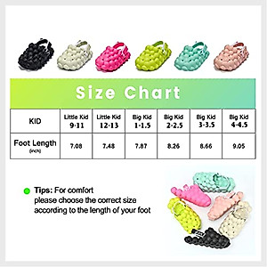 Diputer Bubble Slides For Kids With Charms Golf Ball Slides With Strap Boys Girls House Non Slip, Shower & Outdoor Sandals Slippers Black