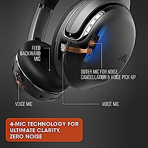 JBL Tour ONE Wireless Noise Cancelling Bluetooth Headphones, Hi-Res Audio, Perfect Voice Clarity Phone Calls, up to 50H Battery, Google Assistant and Amazon Alexa (Black)