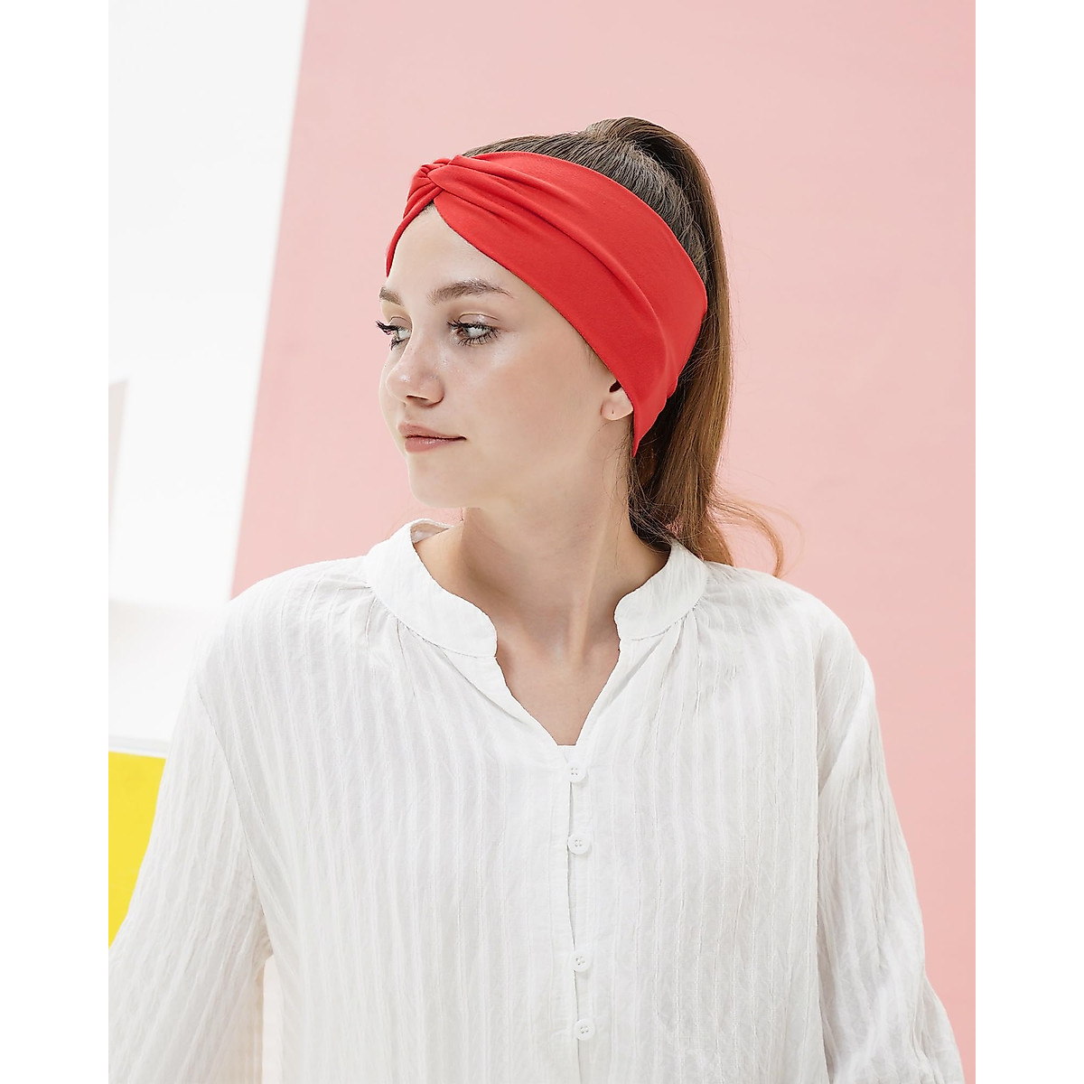 16 PCS Headbands for Women Elastic Hair Bands Yoga Running Hair Wrap + 16 PCS Stretch Headbands for Women Elastic Hair Bands Yoga Running Hair Wrap Non-slip Head Wraps Hair Accessories for Girls