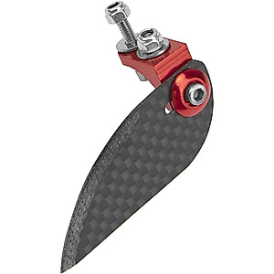 Vgoohobby Adjustable Carbon Fiber Turn Fins 65mmx25mm RC Water Knife Compatible with 70-85cm(27.5"-33.4") Electric Nitro Power Remote Control Boats