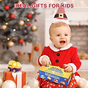 Baby Toy Cars for 1 Year Old Boy Pull Back Cars Toddler Toys Age 1-2 Cartoon Truck Toys for 2 Years Old Boy Town Vehicles Baby Toys 12-18 Months First Birthday Gifts for 1 2 3 Year Old Boys Girls