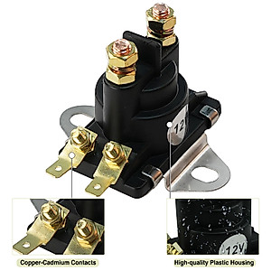 12V Starter Power Trim Solenoid Tilt Trim Solenoid Compatible with Mercury Mariner Mercruiser Outboard Motor 35 HP-275 HP 89-96158T 89-846070 89-94318 89-818864T