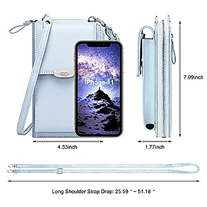 OIDERY Small Crossbody Phone Bags Cellphone Wallet Purse for Women with Credit Card Slots