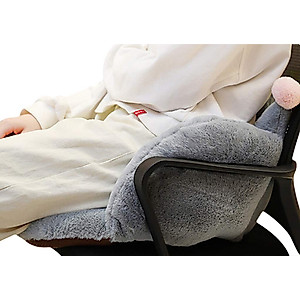 Crown Seat Cushion Soft Warm Comfortable Seat Pad Cushion for Support Waist Backrest Non-Slip Plush Pad Pillow for Home Office Chair Car Seat