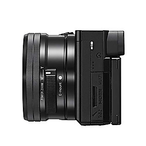 Sony Alpha A6100 Mirrorless Camera with 16-50mm Zoom Lens, Black (ILCE6100L/B)