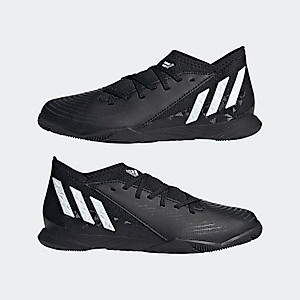 adidas Big Kid Predator Edge.3 Indoor Core Black/White/Vivid Red 4