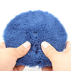 Polishing Pad, 5Pc 6Inch 150mm Orbital Buffer Polisher Pad Wool Microfiber Buffing Pads car Detailing kit, Foam applicator Pad for Compounding, Polishing and Waxing, for 6''Backing Plate Car Polisher