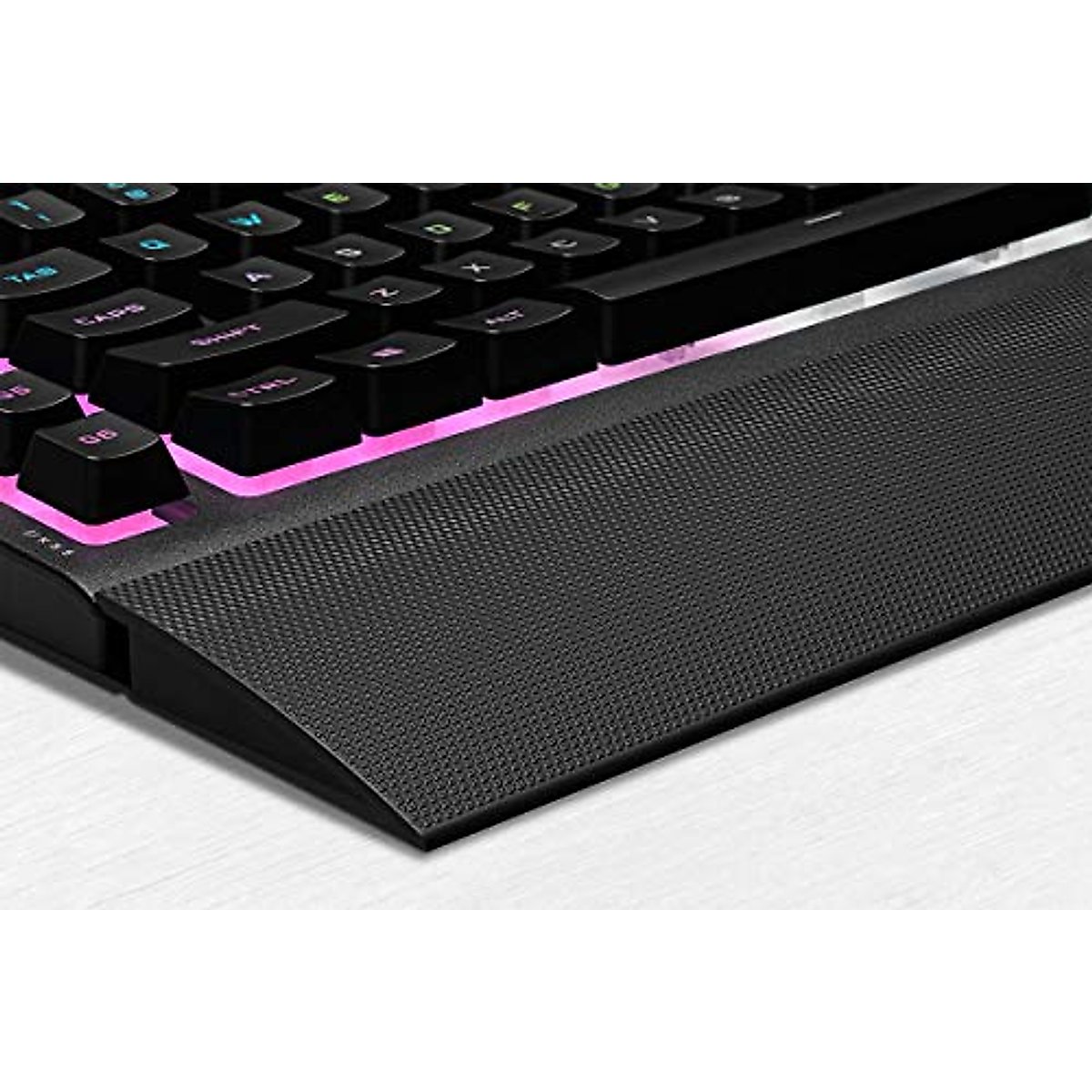 Corsair K55 RGB PRO XT - Dynamic Per-Key RGB Backlighting - Six Macro Keys with Elgato Stream Deck Software Integration-IP42 Dust and Spill-Resistant-Detachable Palm Rest-Media and Volume Keys-Black