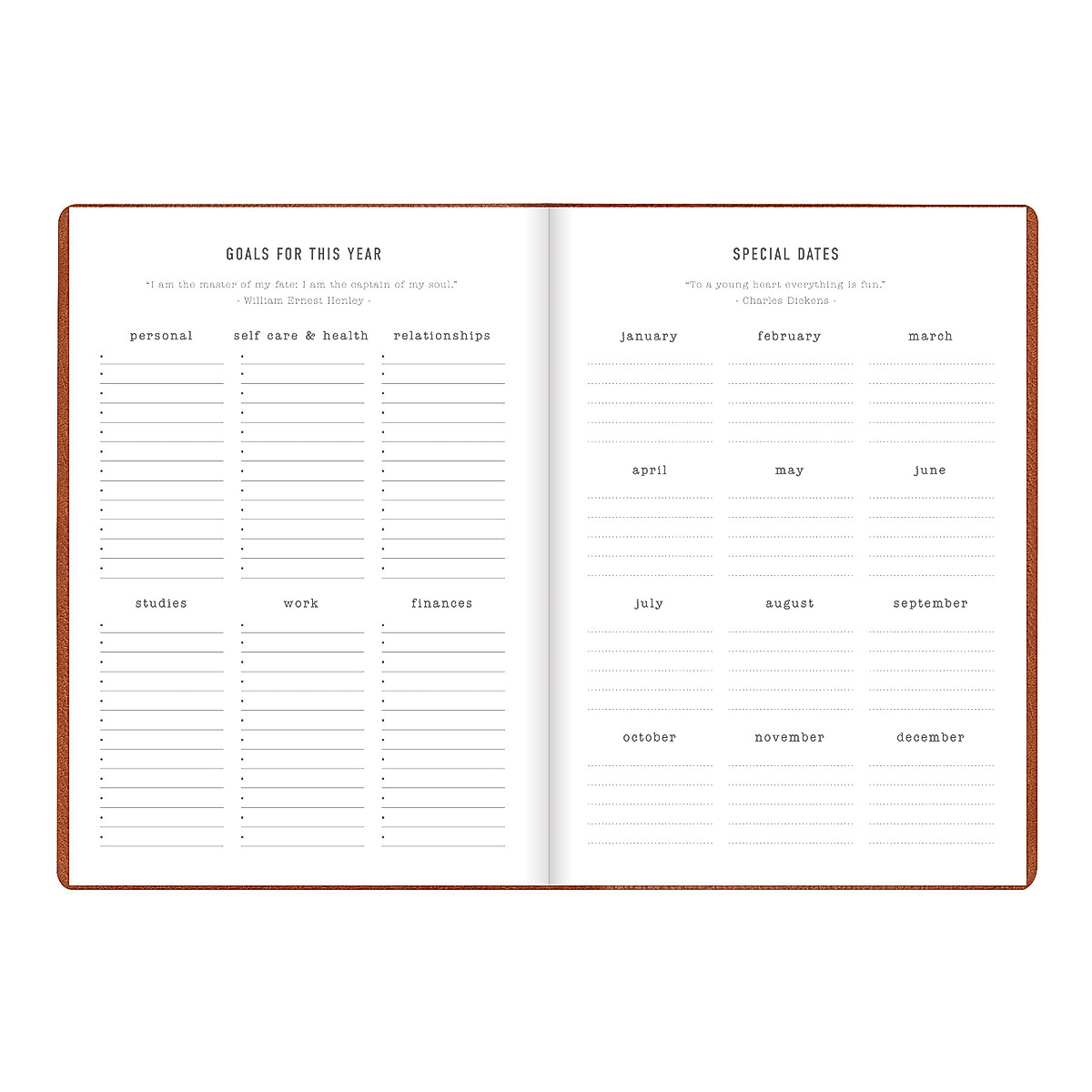 Letts Oslo Weekly/Monthly Planner, 12 Months, January to December, 2024, Sewn Binding, A5 Size, 8.25" x 5.875", Multilingual, Tan (C082334-24)