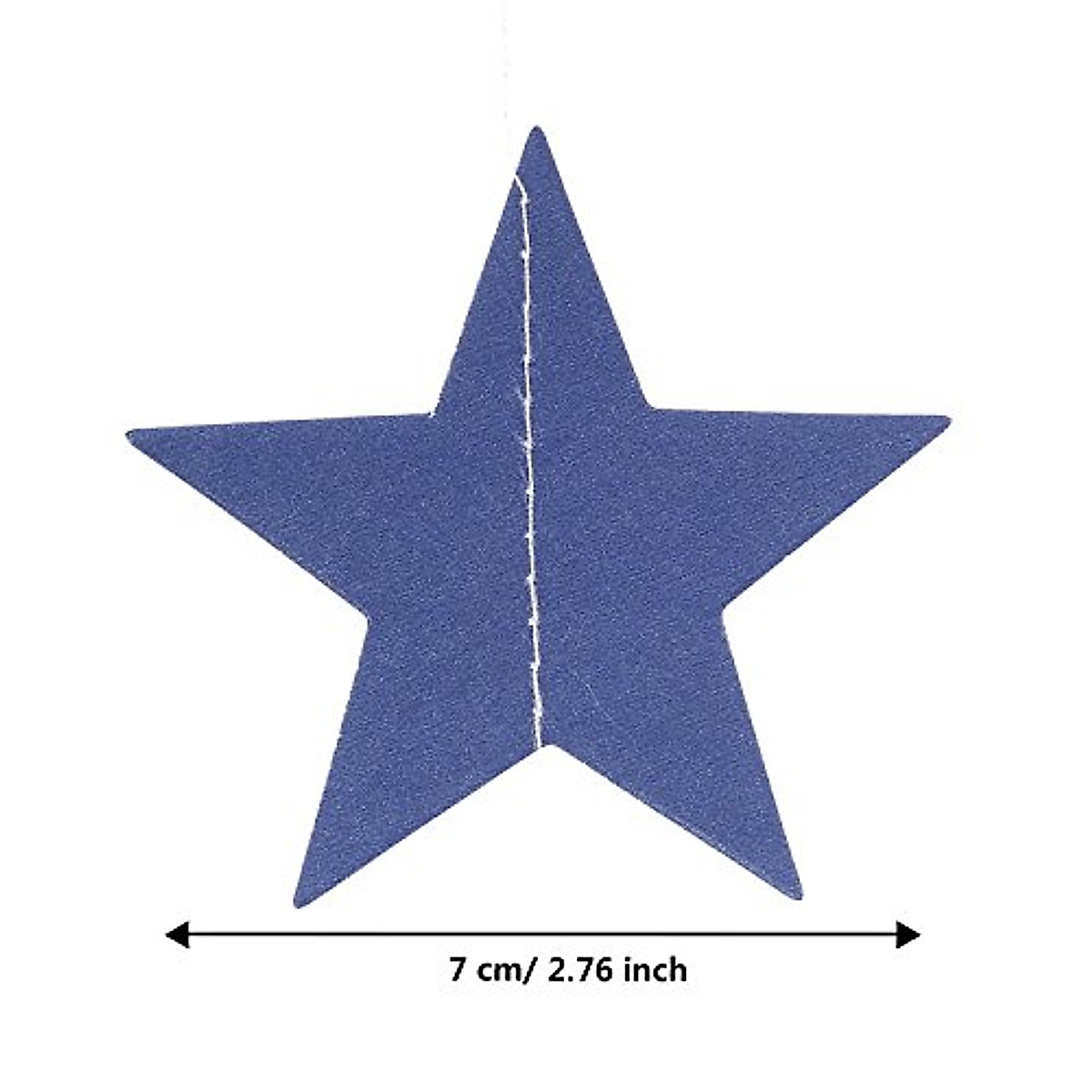 TecUnite 8 Strands Patriotic Star Streamers Banner Garland for 4th of July BBQ, Memorial Day, Veterans Day Party, Independence Day Celebration, Labor Day， Holiday Decorations, Red White Blue