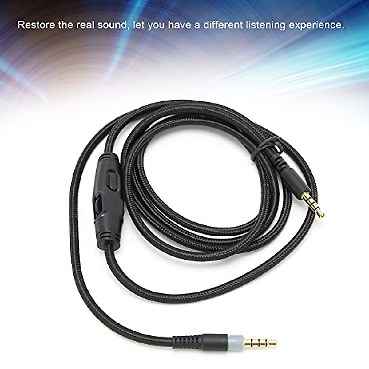 Headphone Cord, Headphone Cable 3.5mm Male to Male Audio Cable with Volume Control for HyperX Cloud
