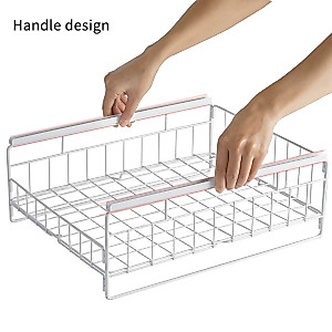 PINNIYOU Storage Organizer, Stainless Steel Free Combination Detachable Multifunctional for Kitchen, Closet, Desk Storage (2 Layers)