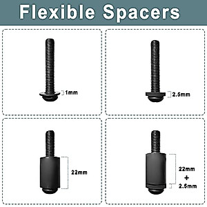 Universal TV Mount Screws Kit for Samsung TCL Hisense LG Vizio Onn Sony Toshiba Insignia Westinghouse TV Mounting Hardware Kit wr Remote Holder, Includes M4 M5 M6 M8 Screws, for All TVs Up to 80"