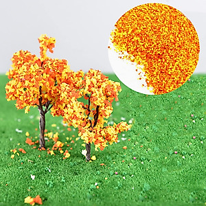 Woohome 18 Color Tree Powder Model for DIY Miniature Model Shrub Bushy Tuft, DIY Model Trees Basing Material Kit, Building Model Railway Fairy Garden Diorama Scenery