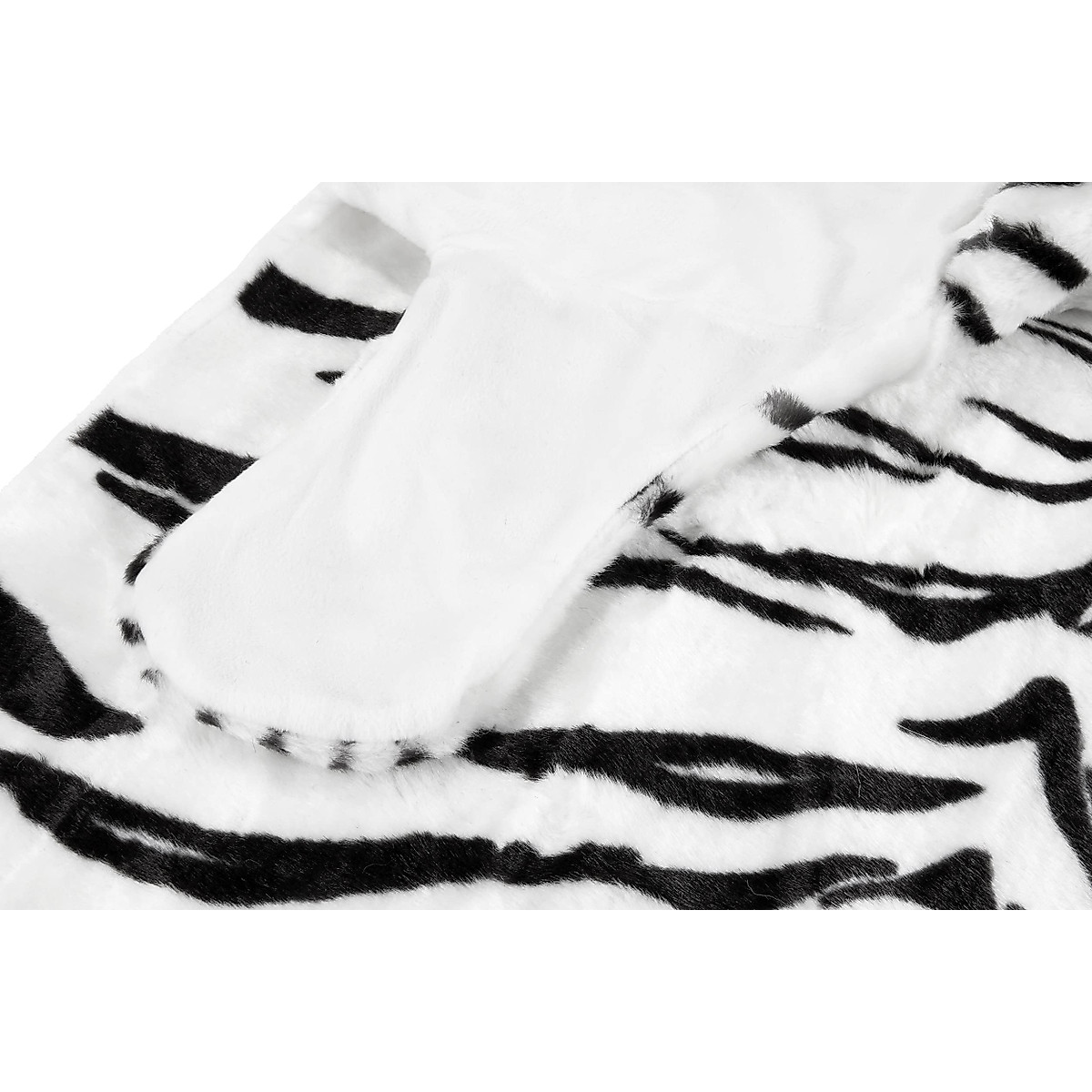 BRUBAKER Huge White Tiger Rug 78x47 Inch