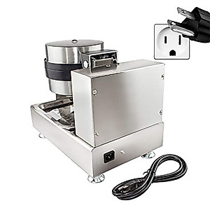 ALDKitchen Belgian Waffle Maker | Waffle Iron | 360° Rotating Mechanism | 1 Round-Shape Waffle | Nonstick | 110V (SINGLE)