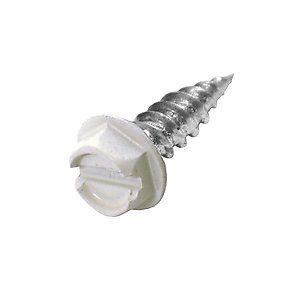 MALCO HW7X1/2ZWG Zip-in Self Piercing White Sheet Metal Screws 100 pack