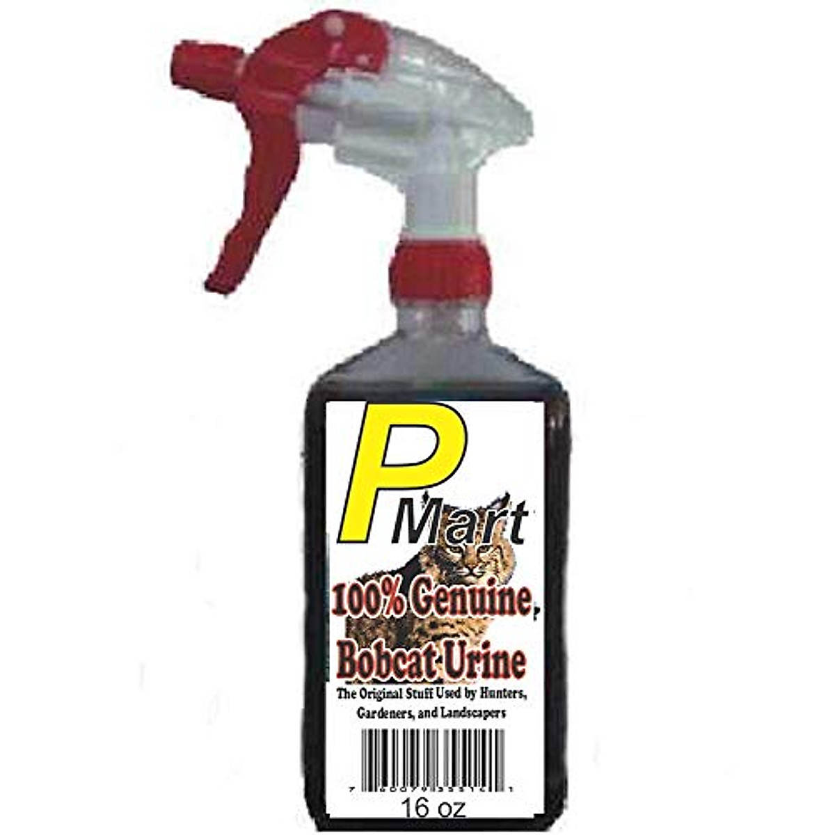The Pee Mart - Bobcat Urine Scent Tag Combo 16 fl oz E-Z Trigger Spray