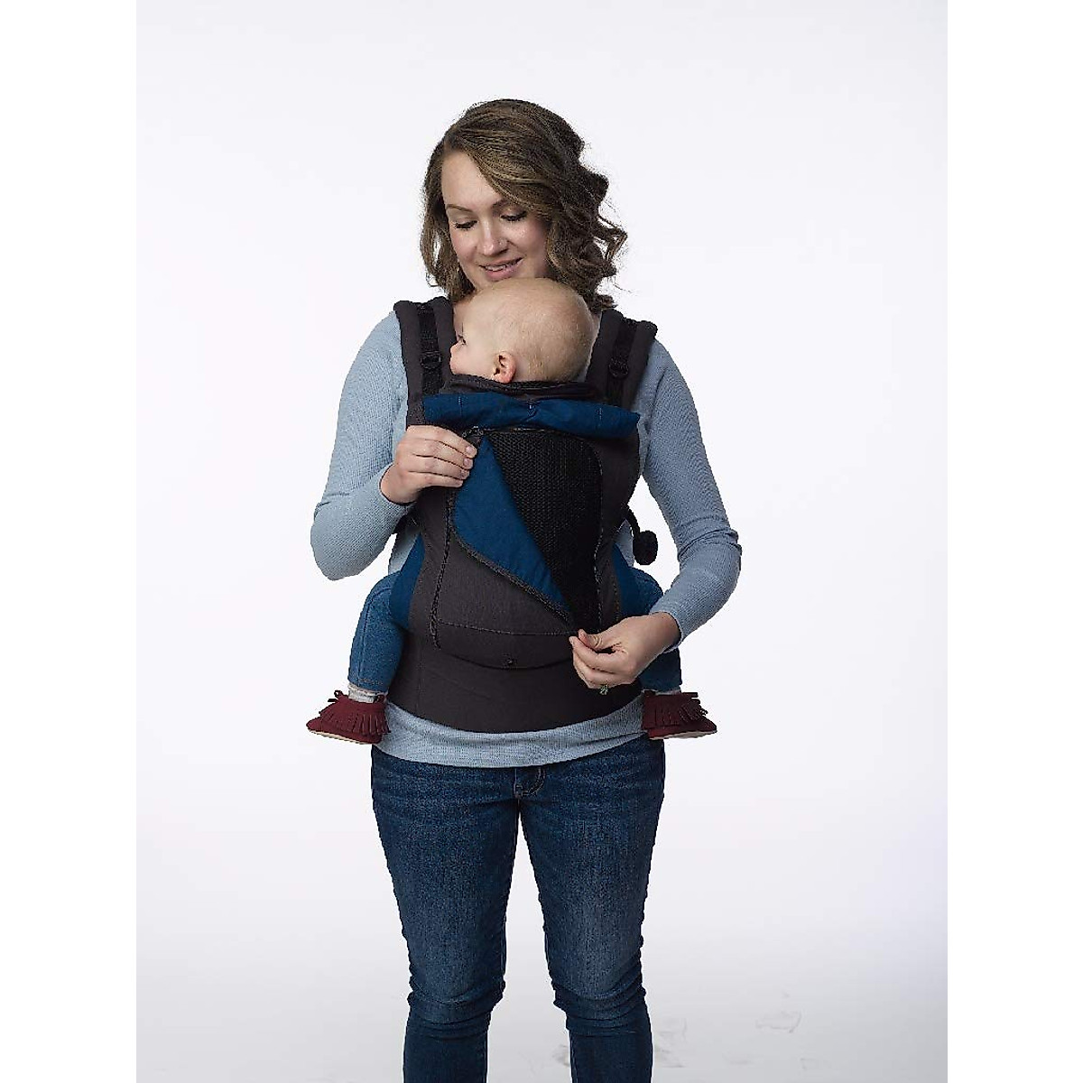 LILLEbaby Fundamentals 4-in-1 Position Baby Carrier, All Seasons - Steel