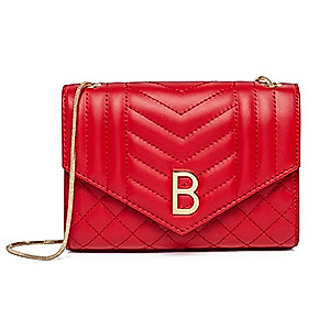 Women Clutch Bags Genuine Leather Evening Bags Wedding Purses Small Crossbody Bag -Red