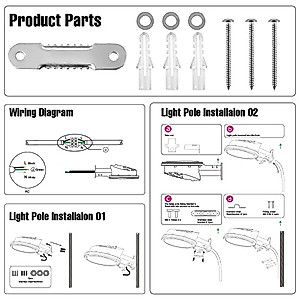 Area Lights Dusk to Dawn，80W Barn Light(800W Incandescent Equiv)12000LM Street Lighting，110V Wall lamp，Light Sensor Outdoor Waterproof IP65，Led Yard Light 5000K Daylight，5-Year Warranty Corridor lamp