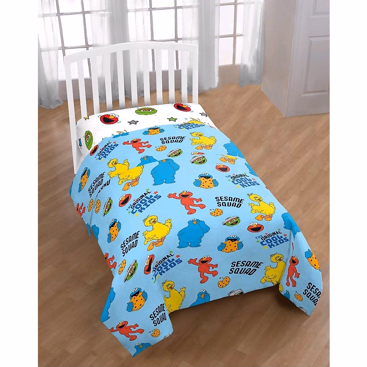 Franco Manufacturing Sesame Street 4 Piece Full Size Microfiber Sheet Set