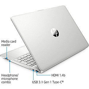 HP 15.6" HD Micro-Edge Laptop, AMD Athlon Gold 3150U, 4GB DDR4, 256GB PCIe NVMe SSD, AMD Radeon Graphics, WiFi, Bluetooth, Webcam, HDMI, USB-C, Windows 10 S, ABYS 64GB MicroSD Card