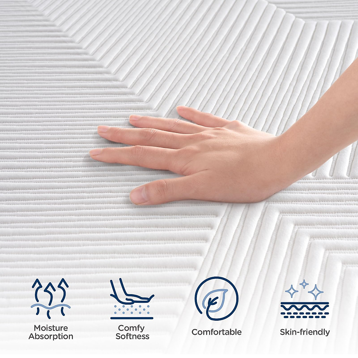 DIGLANT TwinXL Mattress, 14Inch Medium Plush Supportive Memory Foam Hybrid Mattress, Pressure Relief 7-Zone Individual Pocket Springs TwinXL Size Mattress in a Box, CertiPUR-US Certified, 39"*80"