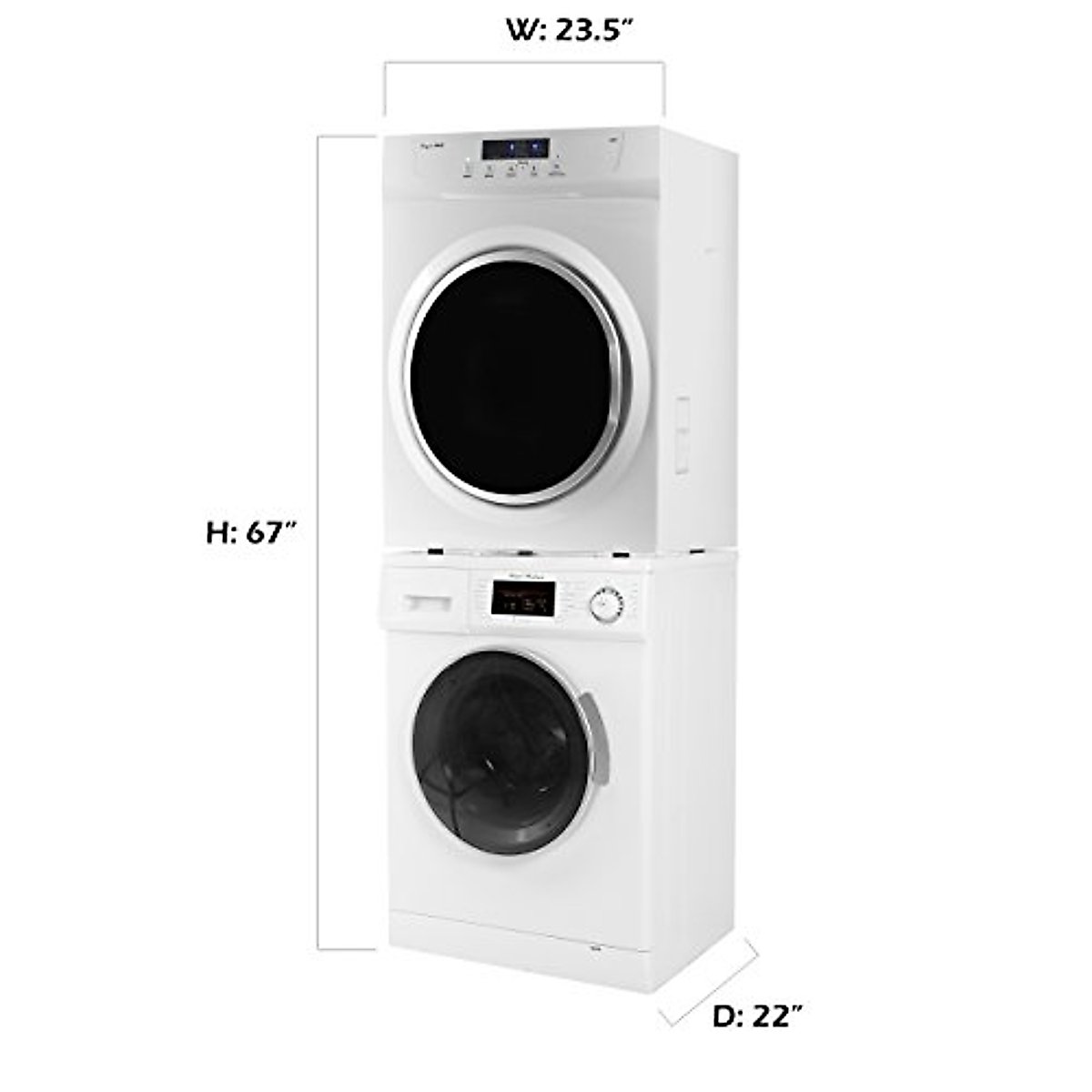 Equator 110V Comp. Laundry Centre 1.6 cf Washer+Vented 3.5 cf Sensor/Refresh Dry
